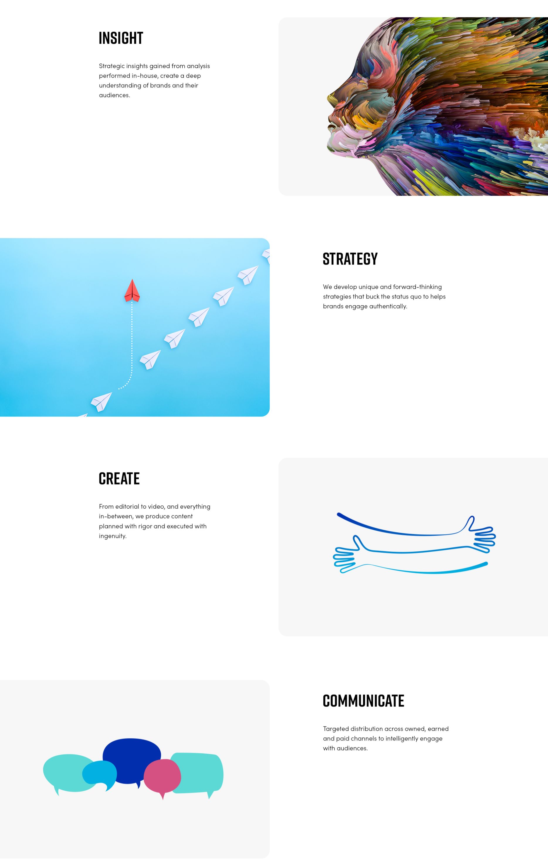 Website Design for 4media Group a Global PR Agency