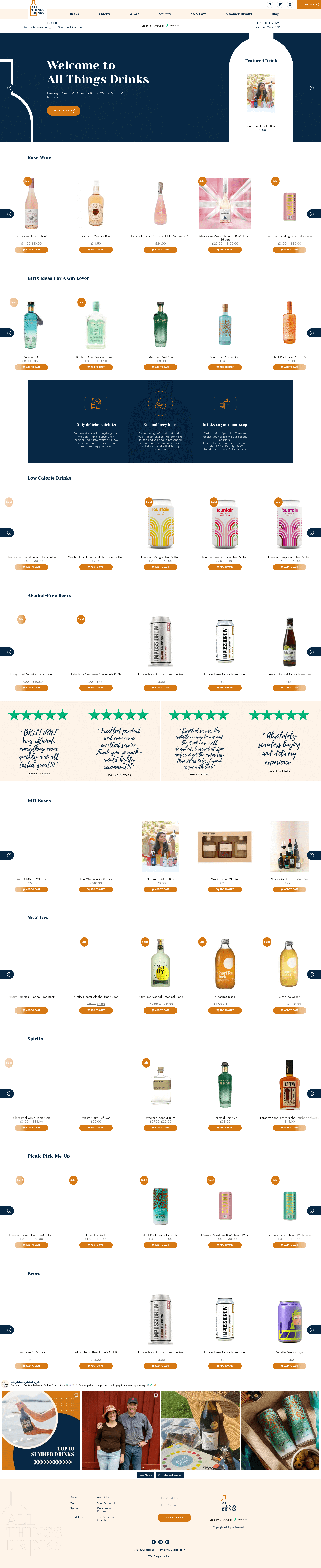 All Things Drinks Web Design | Creative Brand Design