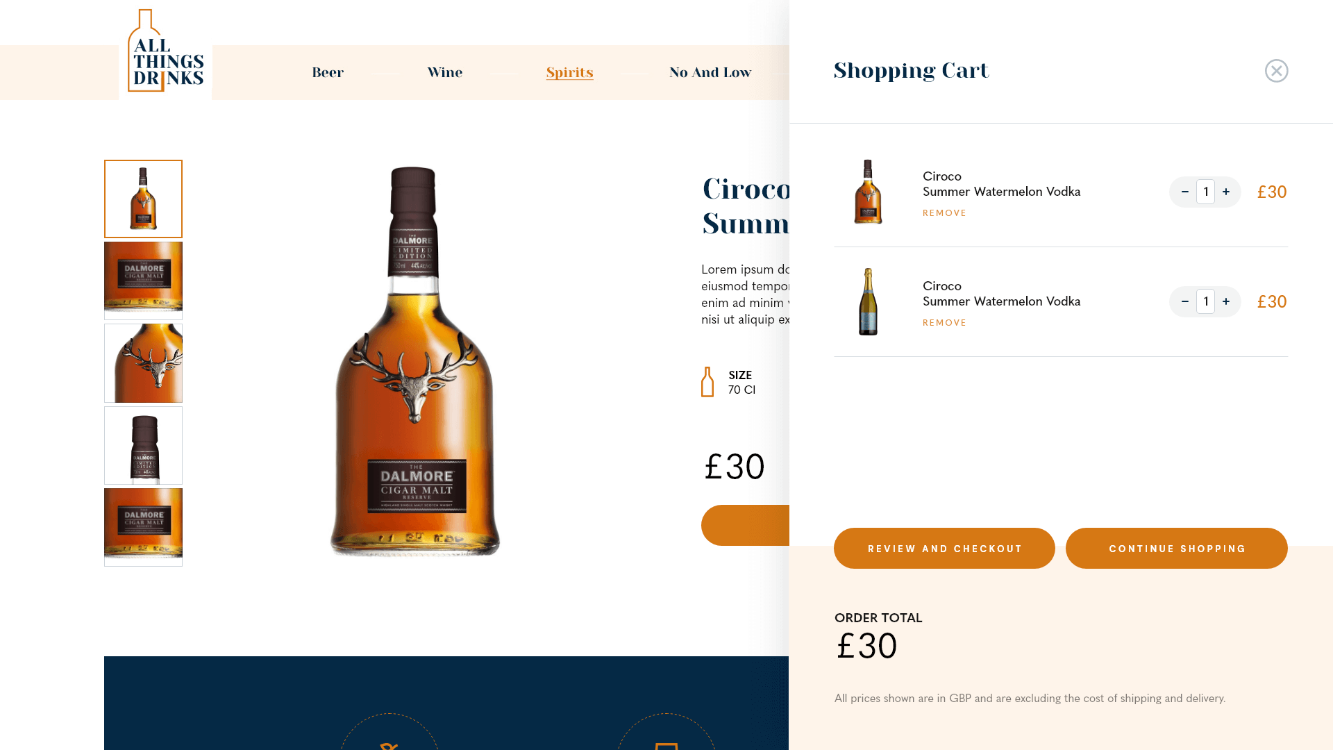 All Things Drinks Web Design | Creative Brand Design