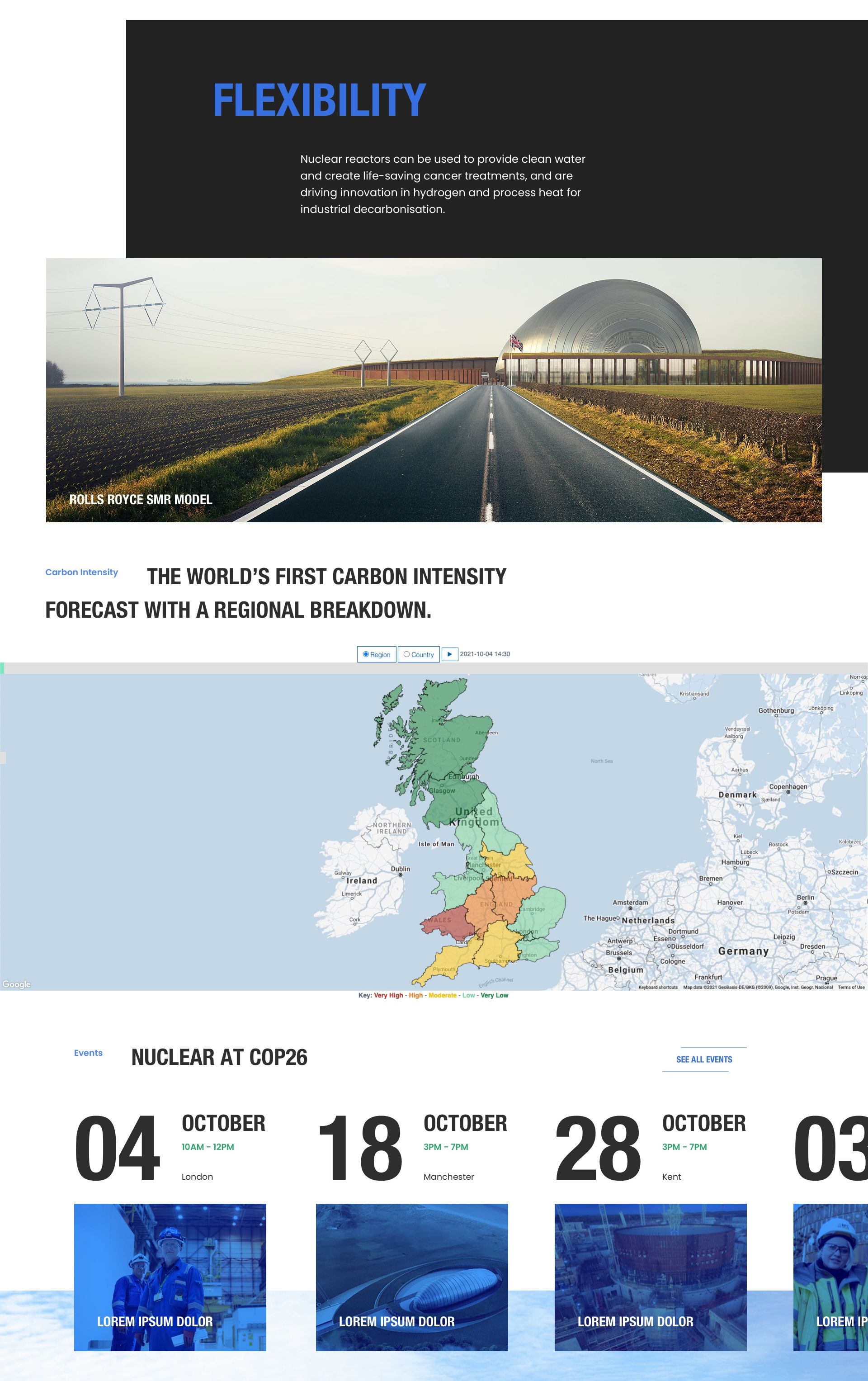 Net Zero Nuclear Website Design | Creative Brand Design