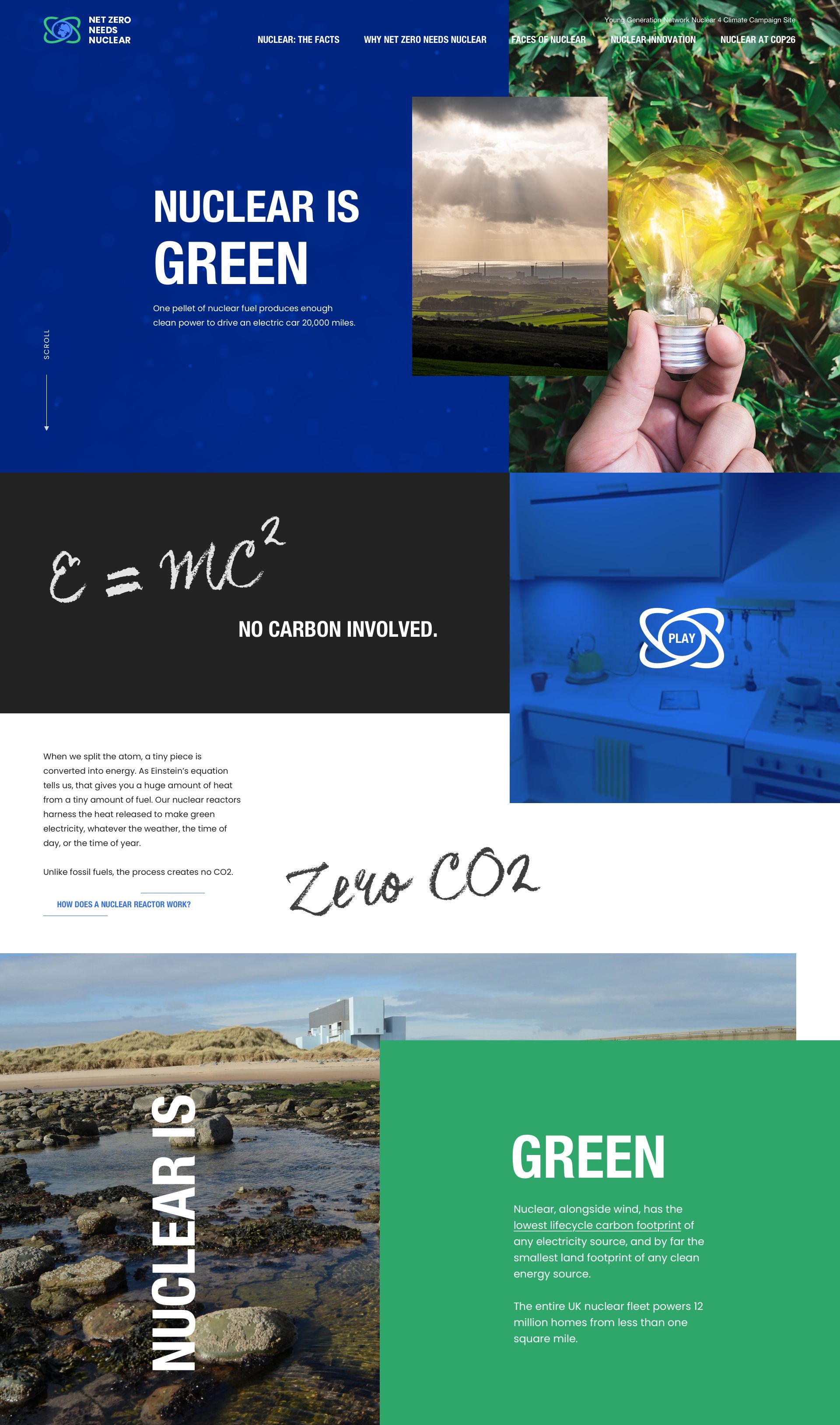Net Zero Nuclear Website Design | Creative Brand Design