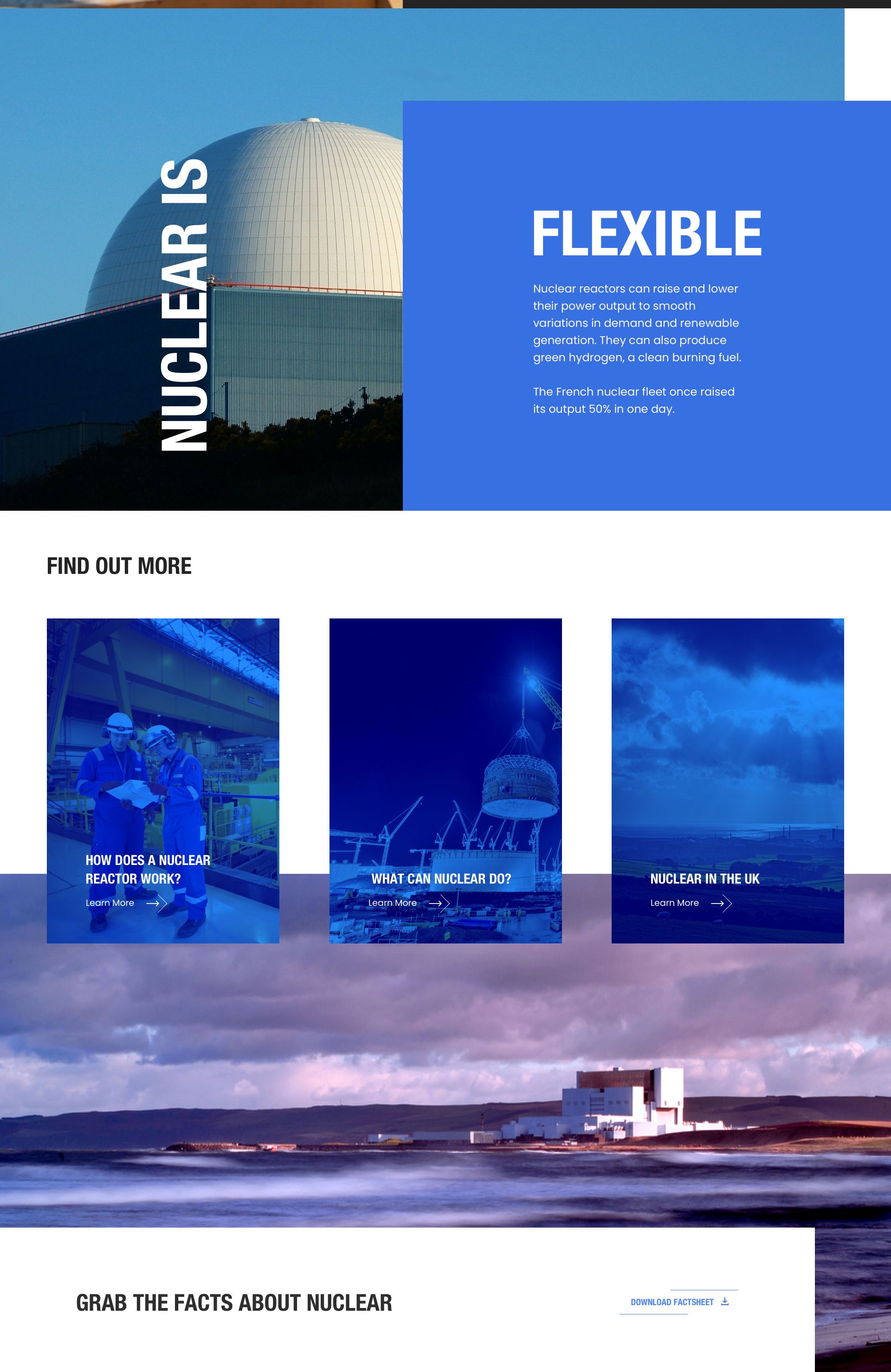 Net Zero Nuclear Website Design | Creative Brand Design