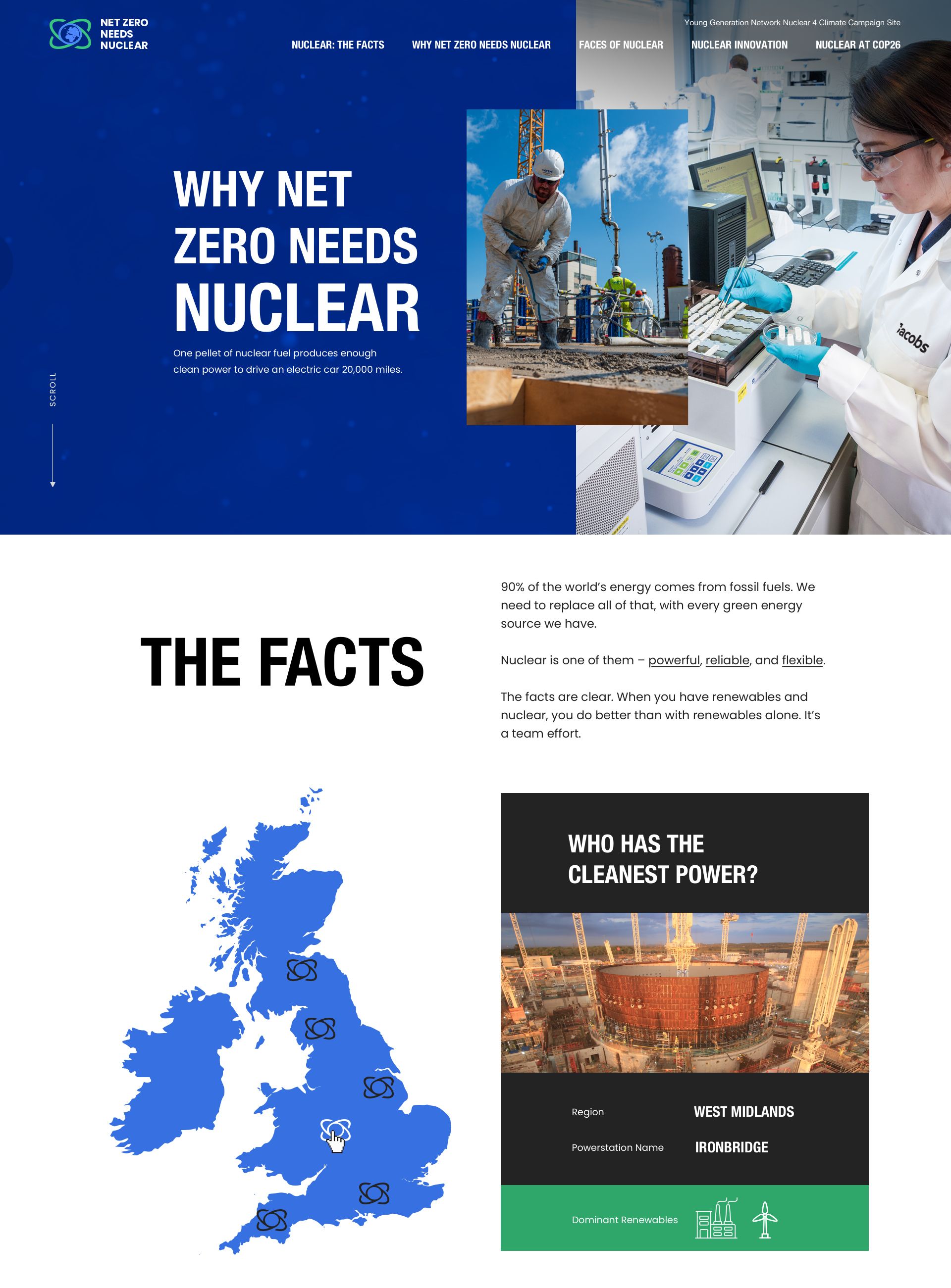 Net Zero Nuclear Website Design | Creative Brand Design